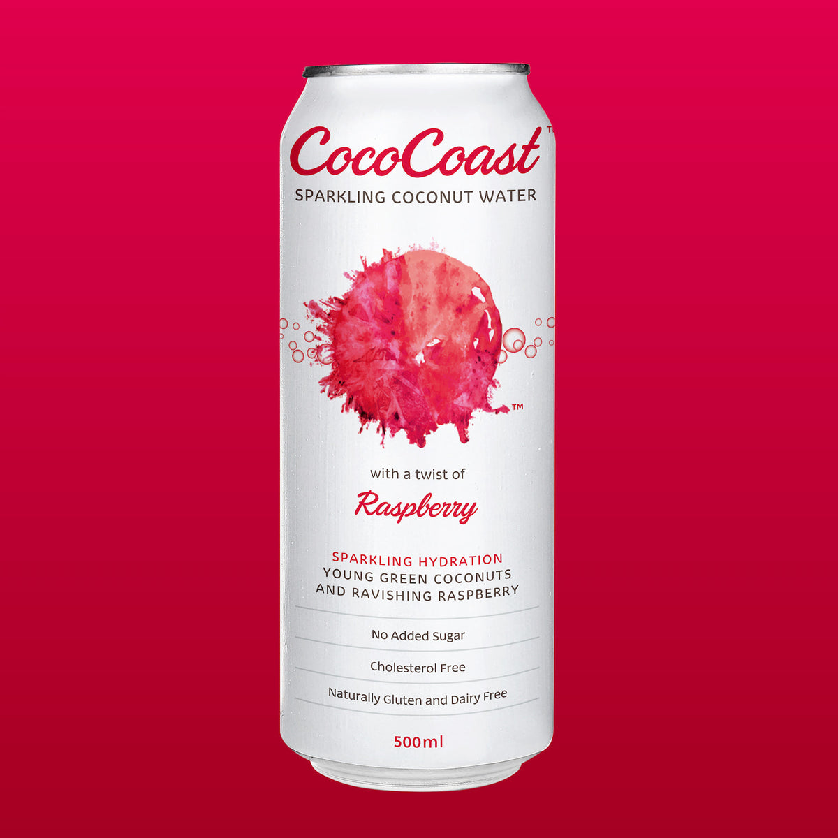 COCOCOAST COCONUT WATER RASPBERRY 500ML – Simply Organic NZ
