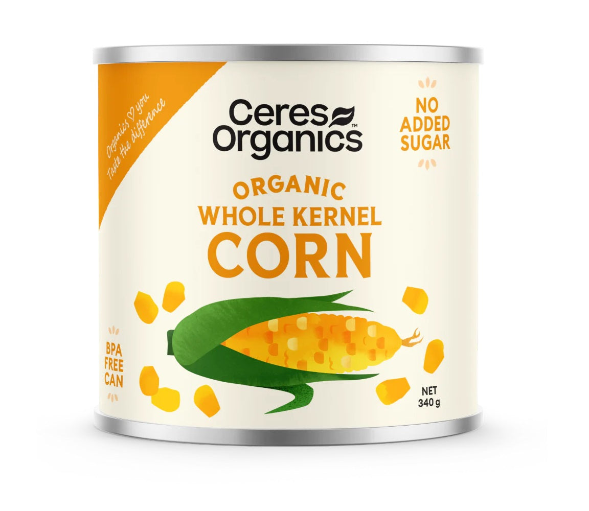CERES BIO CORN KERNELS 340G CAN – Simply Organic NZ