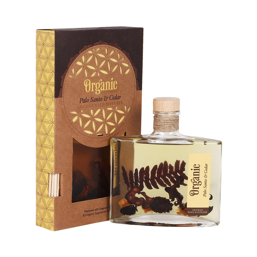 ORGANIC GOODNESS REED DIFFUSER PALO SANTO & CEDAR – Simply Organic NZ