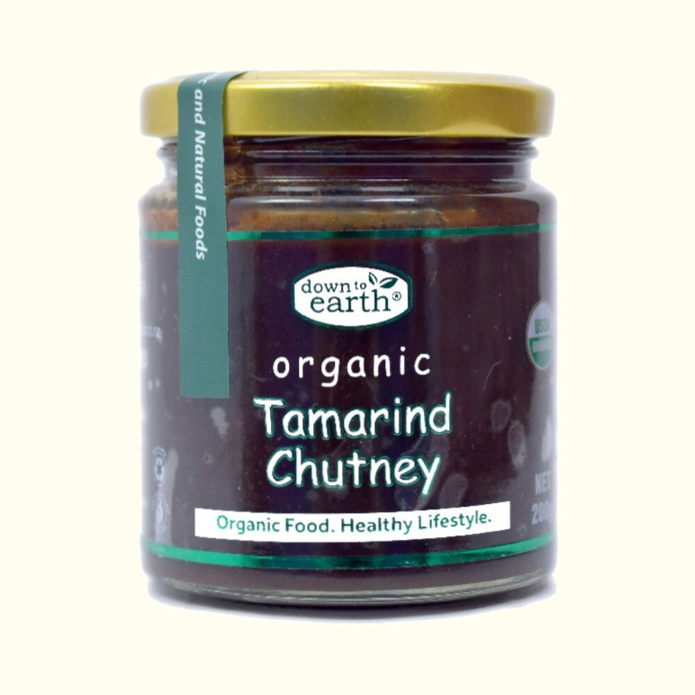 DOWN TO EARTH ORGANIC TAMARIND CHUTNEY 200G – Simply Organic NZ