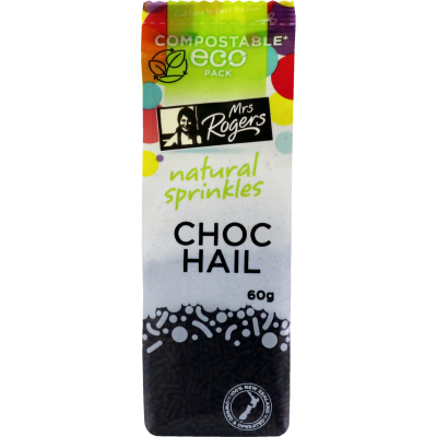 MRS ROGERS ECO CHOCOLATE HAIL 60G – Simply Organic NZ