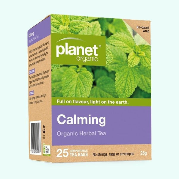PLANET ORGANIC CALMING TEA 25 BAGS – Simply Organic NZ