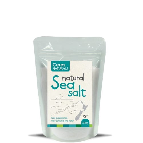 CERES SEA SALT UNREFINED NATURAL 500G – Simply Organic NZ