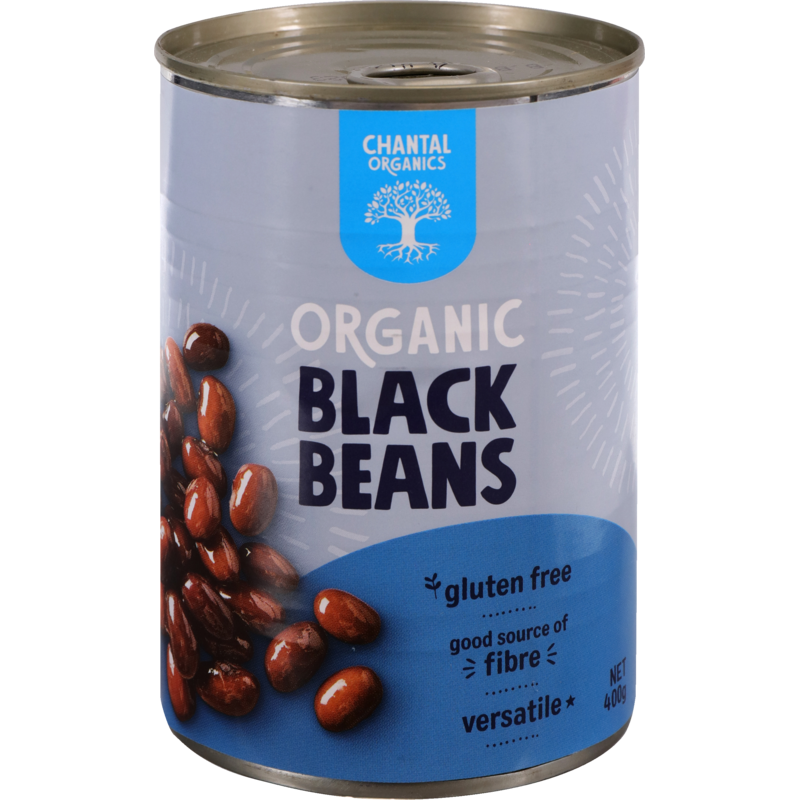 CHANTAL ORGANIC BLACK BEANS CAN 400G – Simply Organic NZ