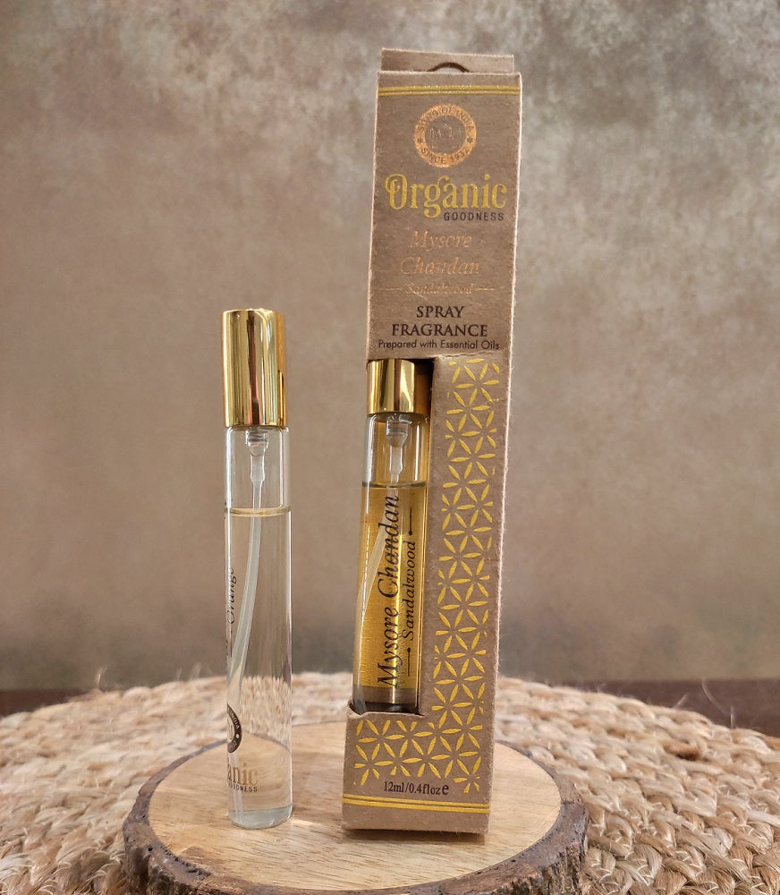 ORGANIC GOODNESS FRAGRANCE SPRAY SANDALWWOD 12ML – Simply Organic NZ