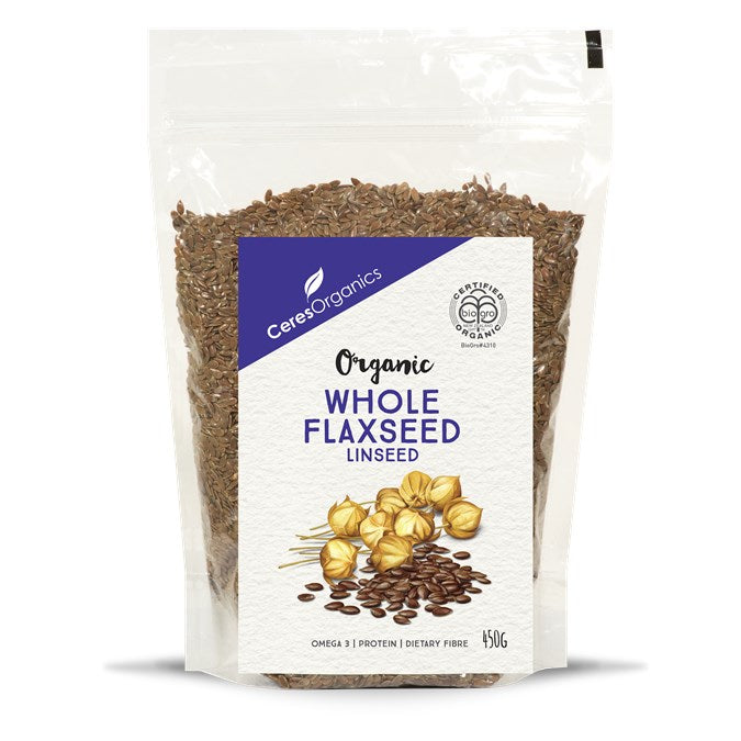 CERES BIO WHOLE FLAXSEED 450G – Simply Organic NZ