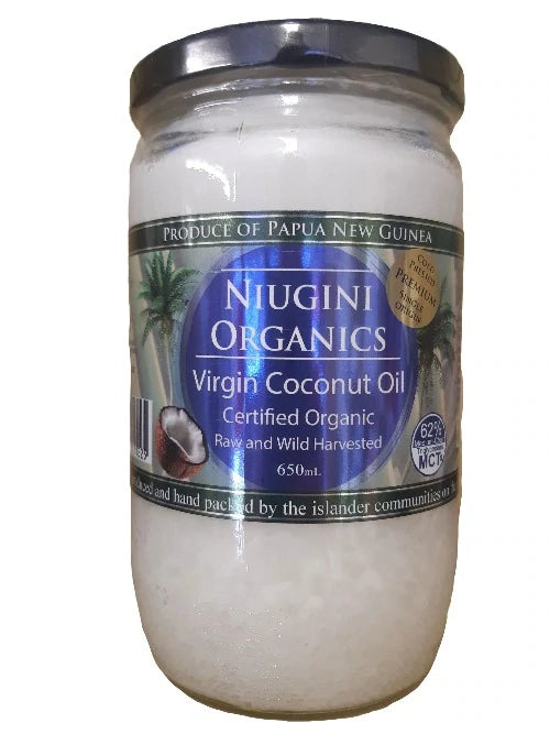 NIUGINI ORGANIC COCONUT OIL JAR 650ML – Simply Organic NZ