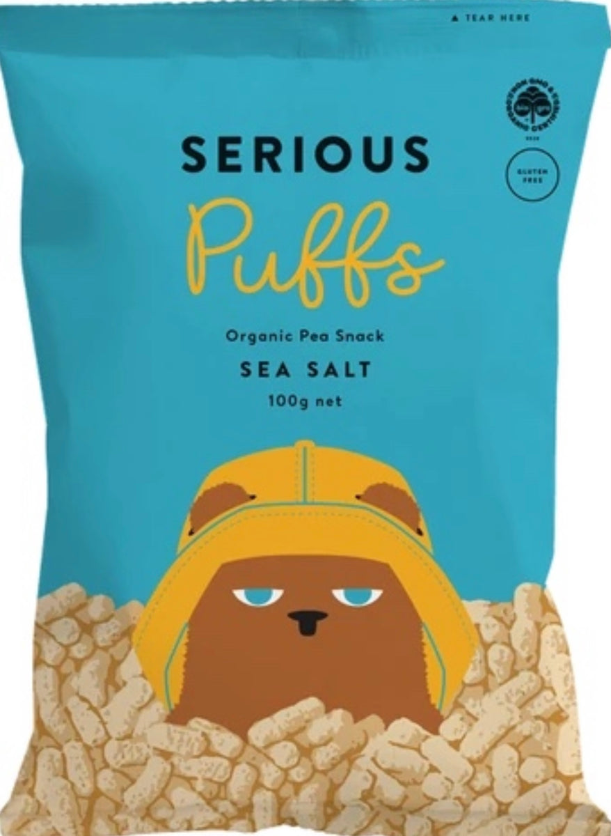 SERIOUS FOODS SEA SALT PUFFS 100G – Simply Organic NZ