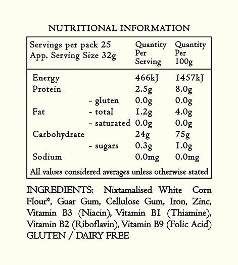 TIO PABLO WHITE CORN MASA MIX 800G – Simply Organic NZ